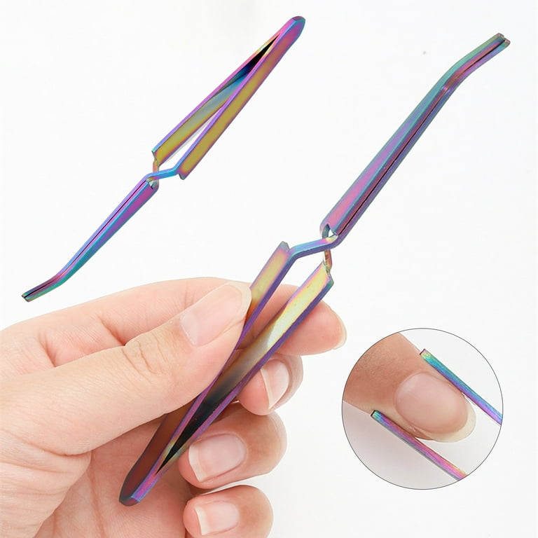 Multi-function Stainless Steel Nail Shaping Curve Tweezer Nail Tool ...