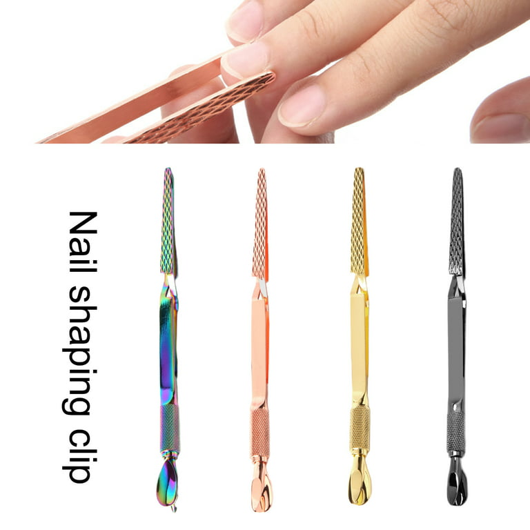 Nail Pinchers for Acrylic Nails Nail Art Pincher Cuticle Pusher – Alberon